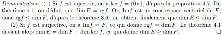 Théorème du rang - Math'φsics