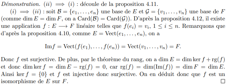 Théorème du rang - Math'φsics