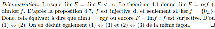 Théorème du rang - Math'φsics