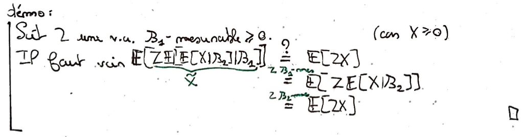 Espérance conditionnelle - Math'φsics