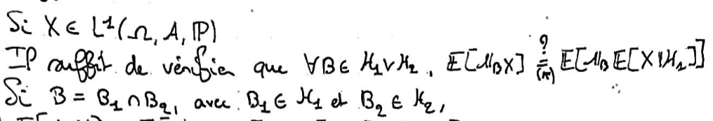 Espérance conditionnelle - Math'φsics