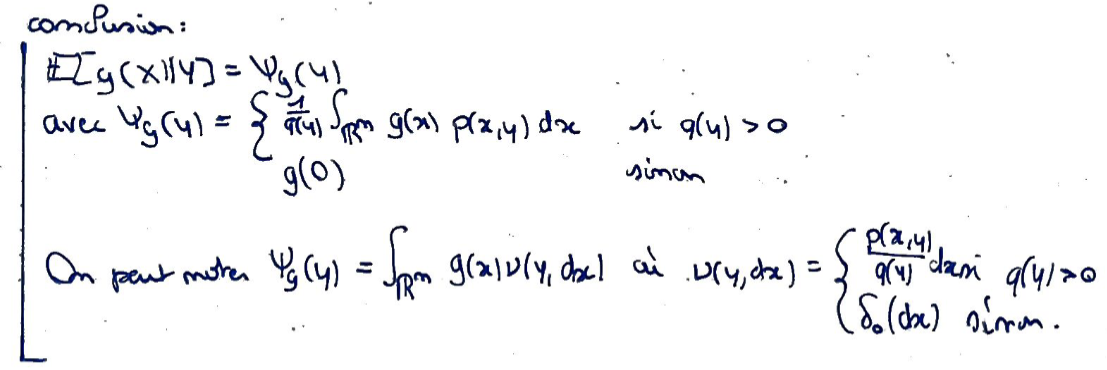 Espérance conditionnelle - Math'φsics