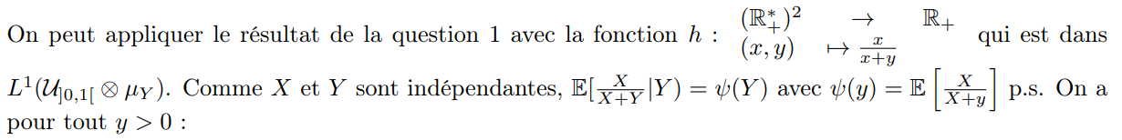 Espérance conditionnelle - Math'φsics