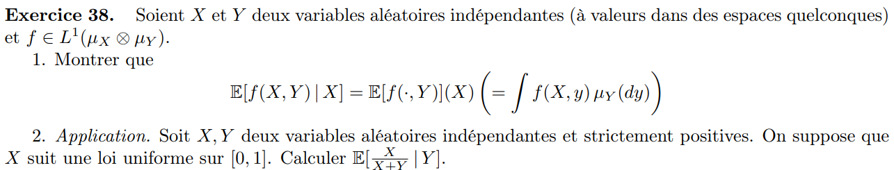 Espérance conditionnelle - Math'φsics