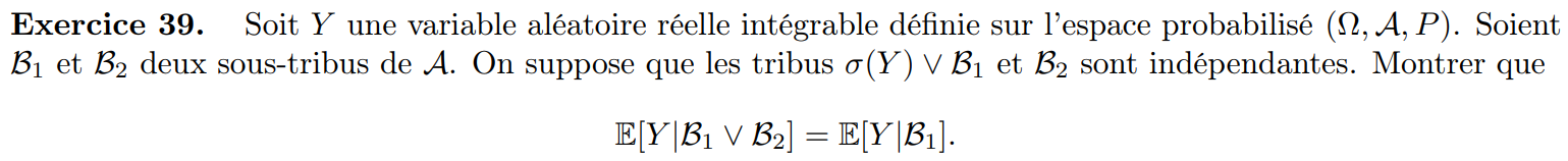 Espérance conditionnelle - Math'φsics